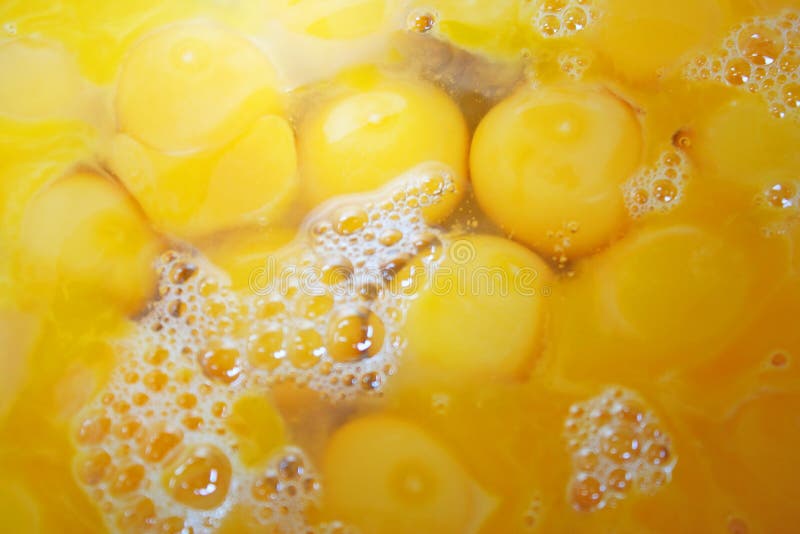 Raw Eggs with Air Bubble in Big Bolw Stock Image - Image of healthy ...