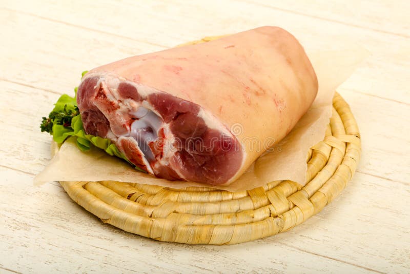 Raw pork knee stock image. Image of knuckle, hock, oktoberfest - 111508879