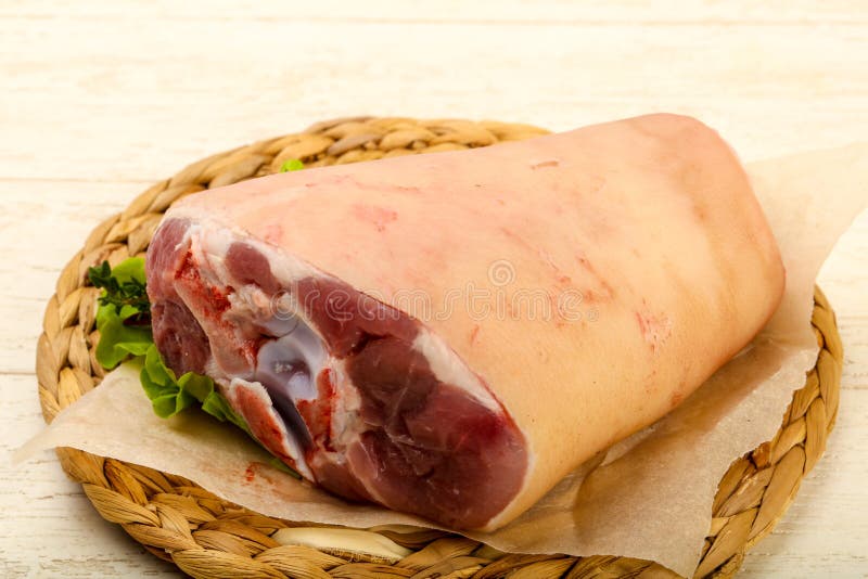 Raw pork knee stock image. Image of golonka, oktoberfest - 112065707