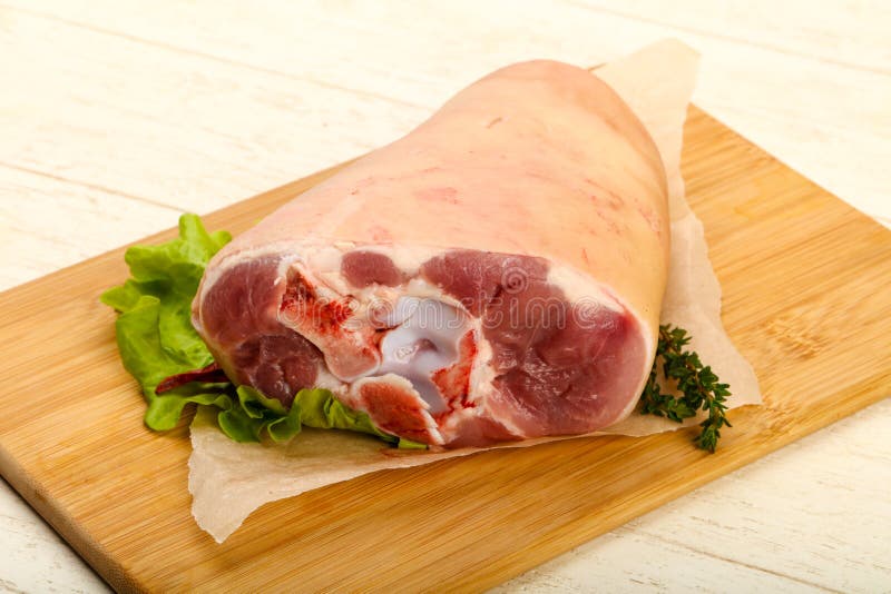 Raw pork knee stock image. Image of braised, golonka - 112076139