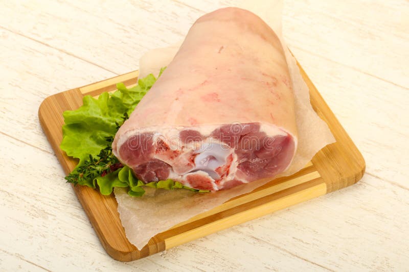 Raw pork knee stock photo. Image of meat, knee, oktoberfest - 112903682