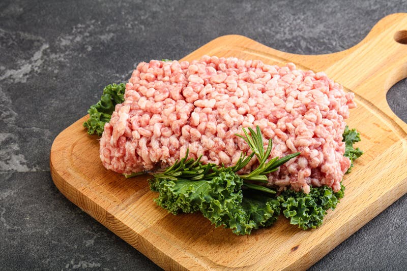 Raw Pork Minced Meat for Cooking Stock Photo - Image of mincemeat ...