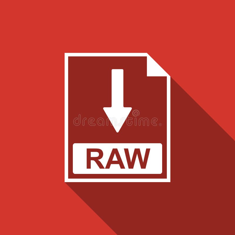 Document, Extension, File, Format Icon RAW Symbol Illustration Design ...