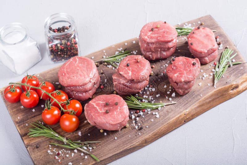 Raw filet mignon stock image. Image of pepper, gourmet - 145472221