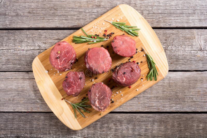 Raw filet mignon stock image. Image of fillet, ingredient - 145472231