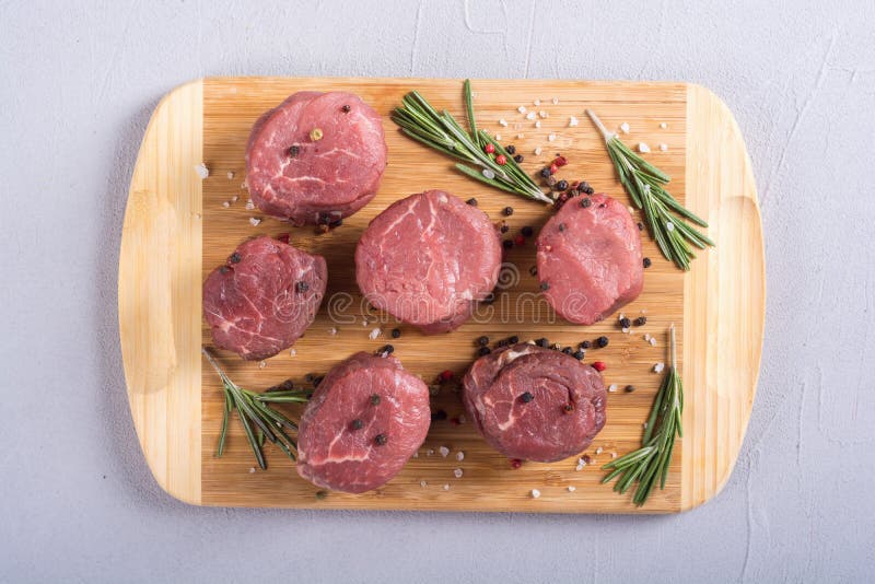 Raw filet mignon stock image. Image of mignon, meat - 145478525