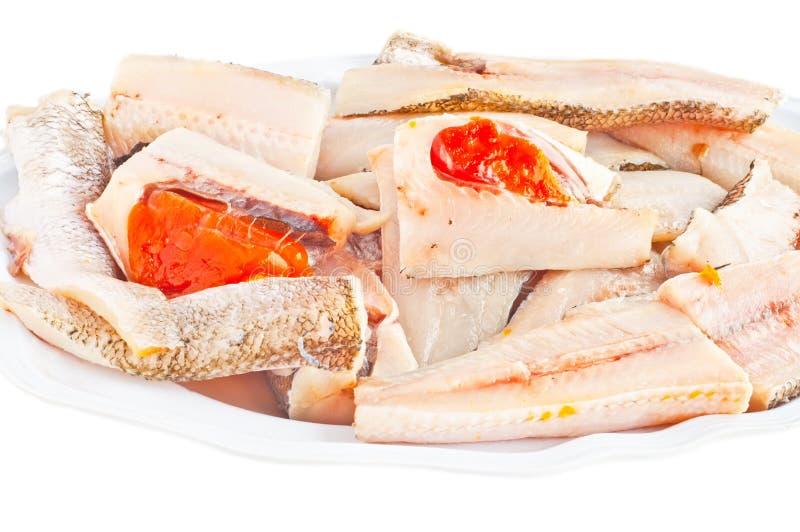 Raw fish stock photo. Image of marine, slice, fish, isolation - 21288340