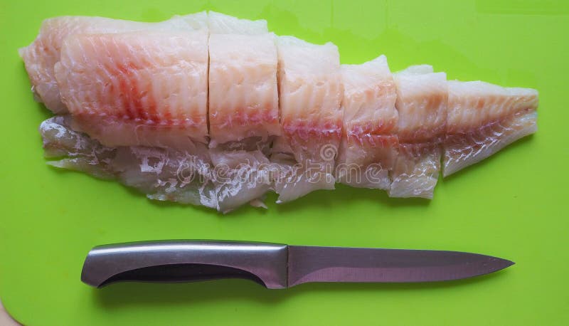 Raw Fish Fillets Ready for Frying. Stock Image - Image of fillet, lunch ...
