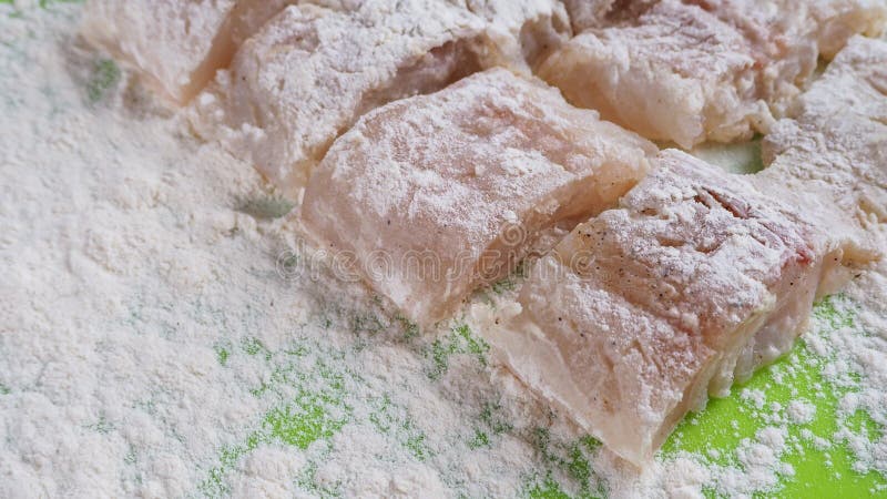 Raw Fish Fillets Ready for Frying. Stock Image - Image of life, gourmet ...
