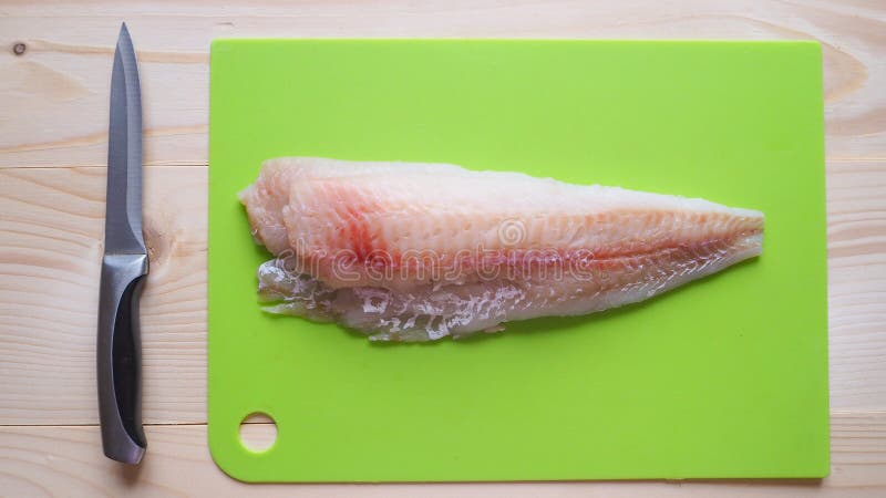 Raw Fish Fillets Ready for Frying. Stock Photo - Image of hake, natural ...