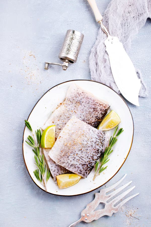 Raw fish stock photo. Image of codling, branch, fillet - 138002722