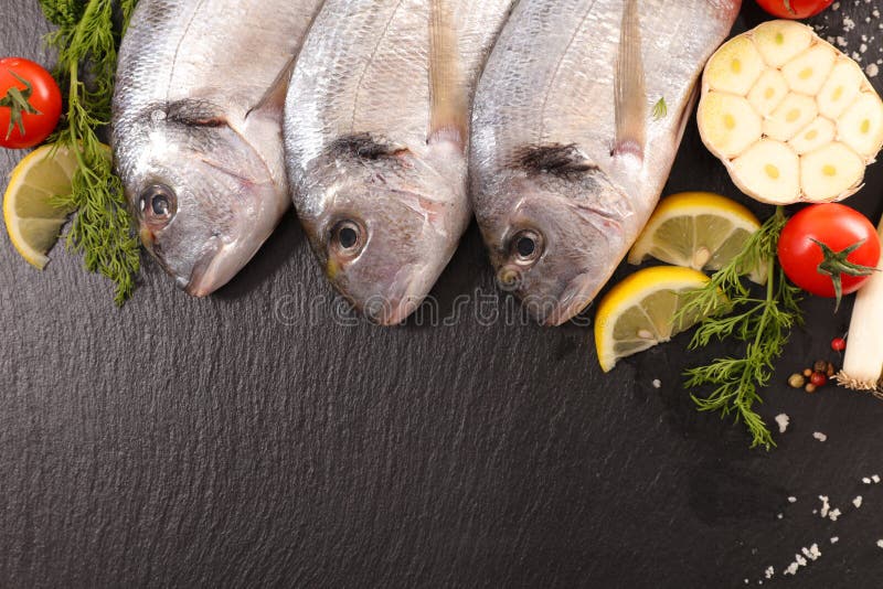 Raw fish stock photo. Image of food, aromatic, seafood - 83920702