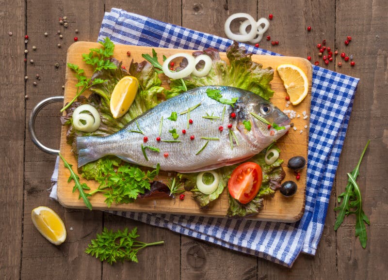 Raw fish ready for cooking stock image. Image of fish - 93086859