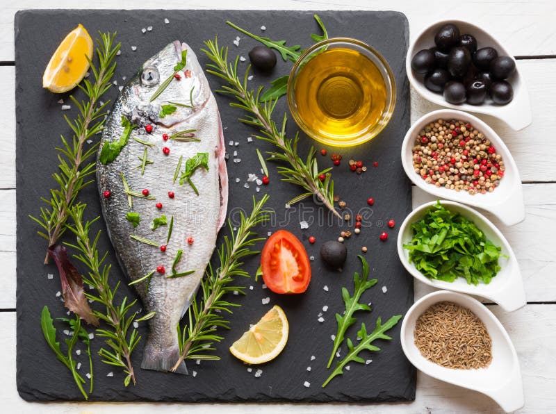 Raw fish ready for cooking stock photo. Image of ready - 93087056