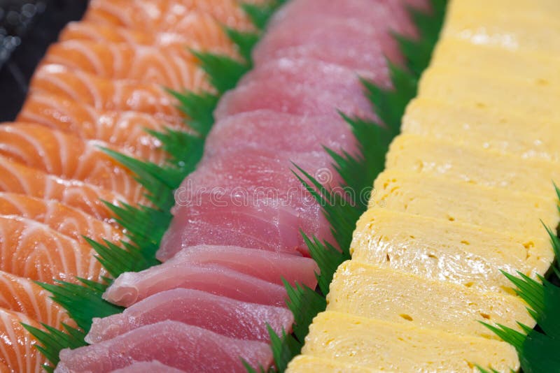 Raw fish sashimi stock photo. Image of chopsticks, lunch - 70645608