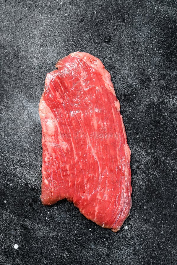 Steak from Marble Beef Black Angus. Pieces of Raw Marble Beef Black ...