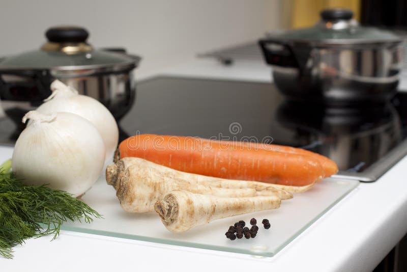 Raw Food and cooking stock image. Image of knife, nourish - 12330397