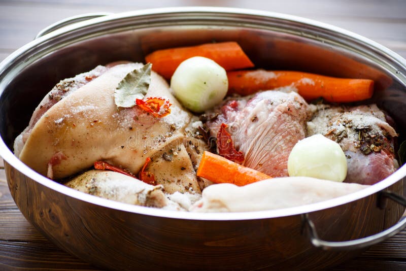 Meat in aspic stock photo. Image of jellied, meal, aspic - 23463142