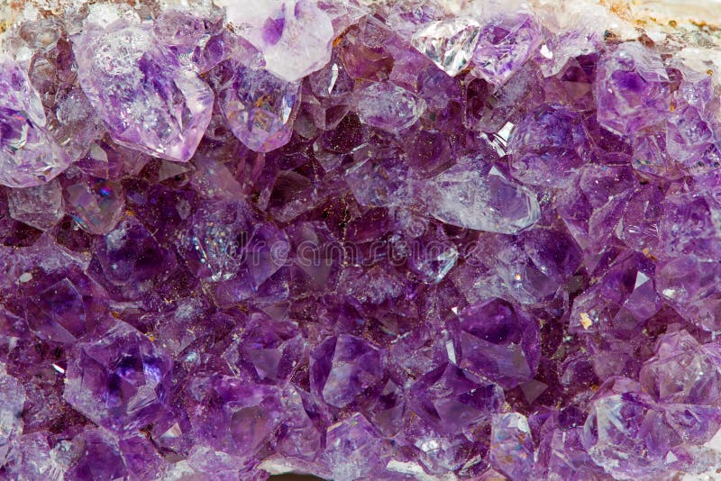 Raw Fragment of Amethyst Mineral Stock Image - Image of minerals, rough ...