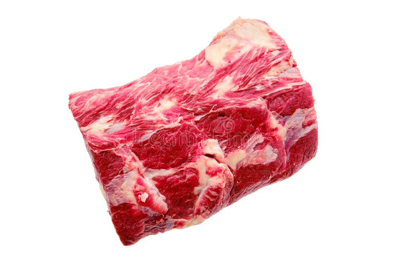 Raw Fresh Beef Chuck Center Roast with Spice and Herbs Stock Photo ...