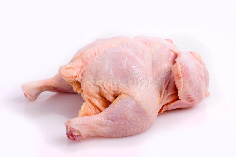 Raw Fresh Chicken Broiler Without Fur Stock Image - Image of product ...