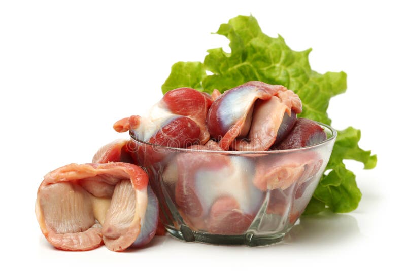 Fresh chicken gizzard stock image. Image of japan, young - 126840989