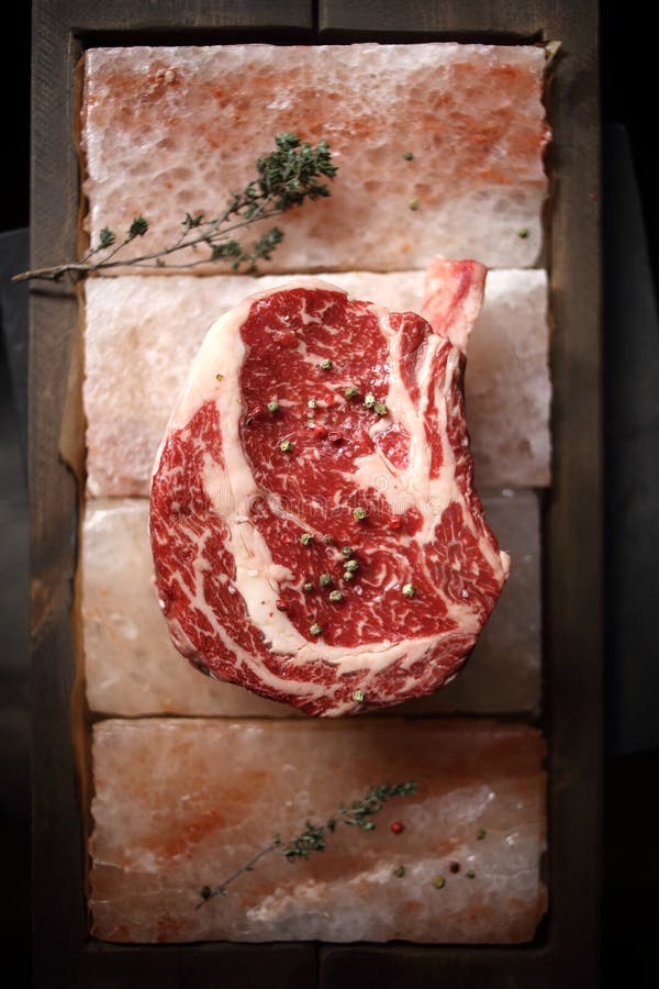 Raw fresh marbled beef stock image. Image of cooking - 53991085