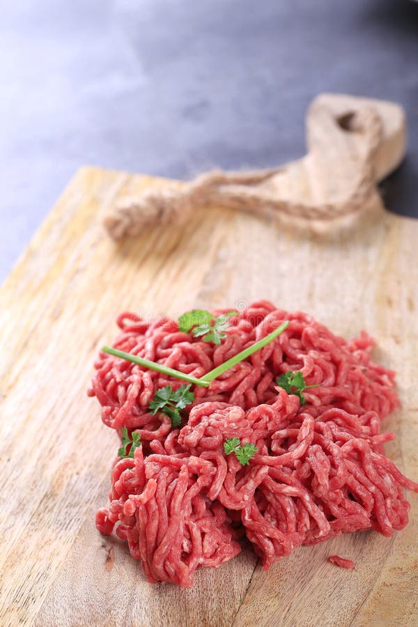 Raw Fresh Meat on Dark Background Stock Image - Image of ingredient ...