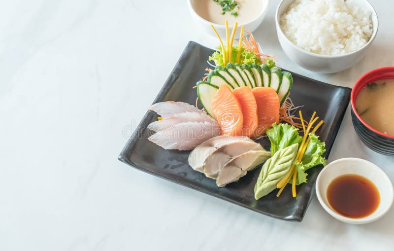 Raw fresh sashimi stock photo. Image of food, freshness - 101282804