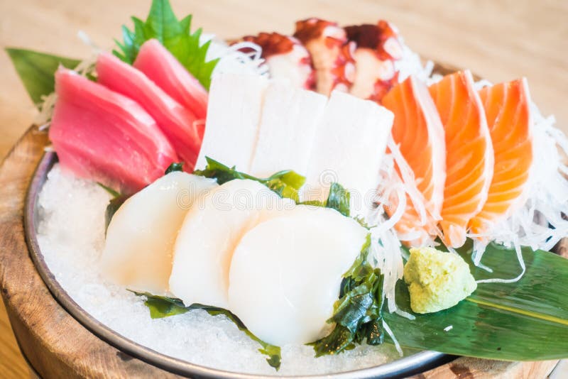 Raw fresh sashimi stock image. Image of dish, healthy - 76678177