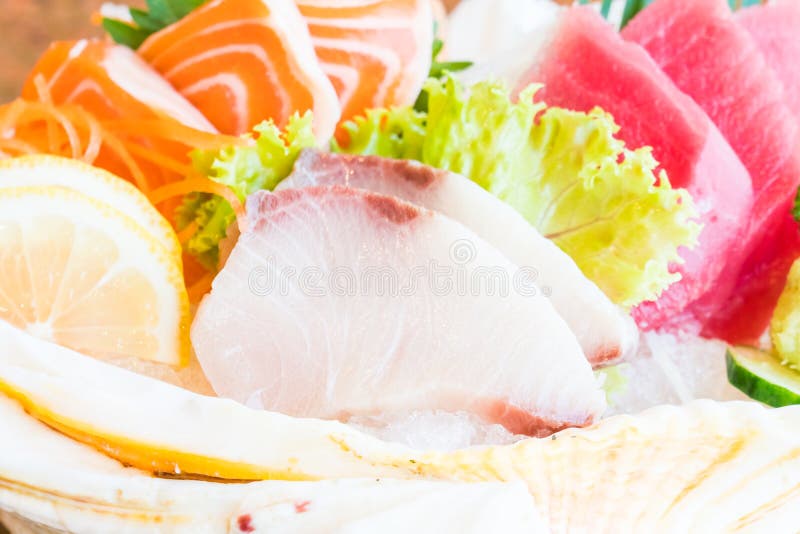 Raw and fresh sashimi stock photo. Image of sashimi, fish - 86703430