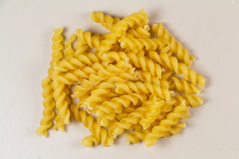 Raw fusilli pasta stock image. Image of carbohydrate - 124813565