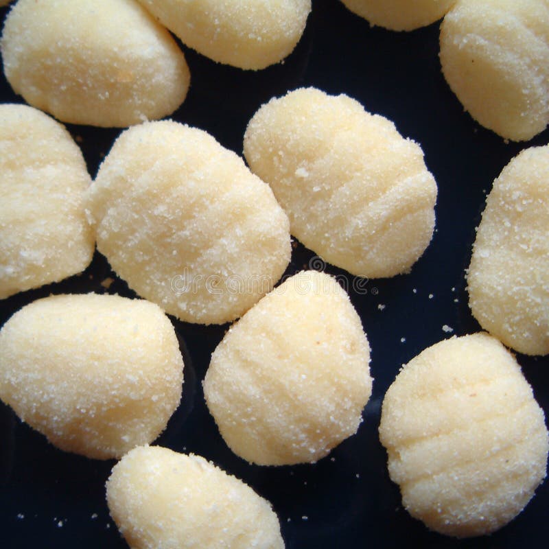 Raw Gnocchi pasta stock photo. Image of potato, italian - 107989746