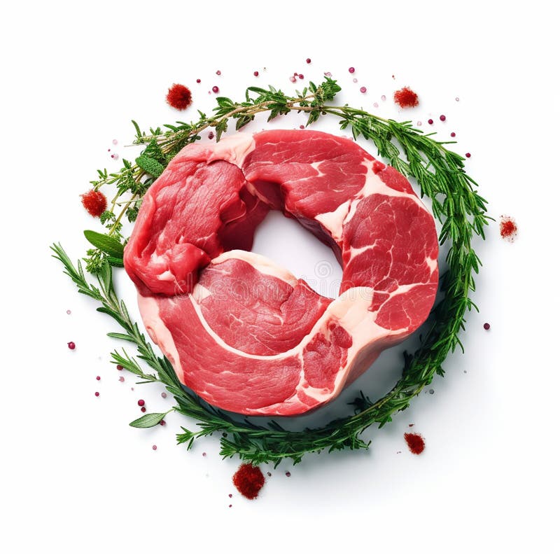 Raw goat meat stock illustration. Illustration of dish - 281281492