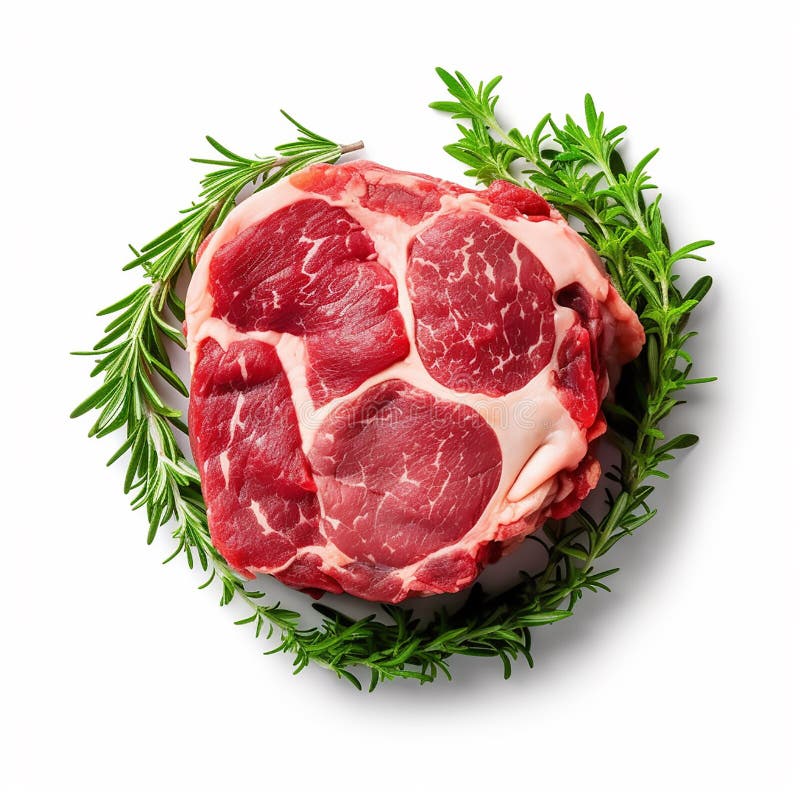 Raw goat meat stock illustration. Illustration of isolated - 281281495