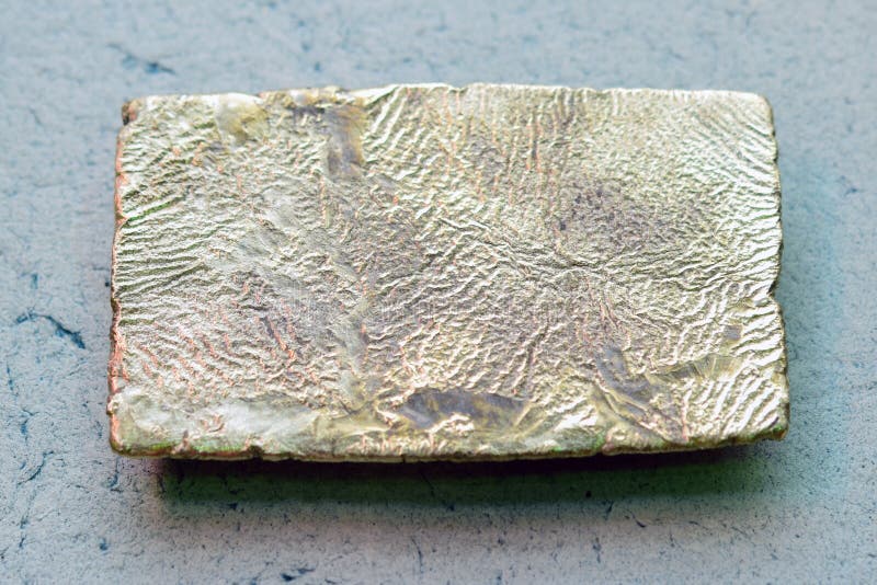 Raw golden ingot stock image. Image of money, natural - 84263927