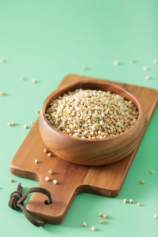 Raw Green Buckwheat Healthy Ingredient Stock Image - Image of buckwheat ...