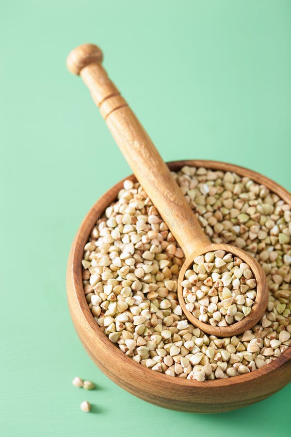 Raw Green Buckwheat Healthy Ingredient Stock Photo - Image of buckwheat ...