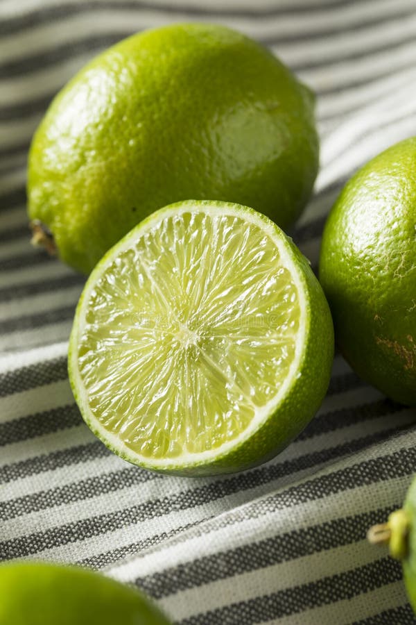 Raw Green Organic Citrus Limes Stock Image - Image of juice, lime ...