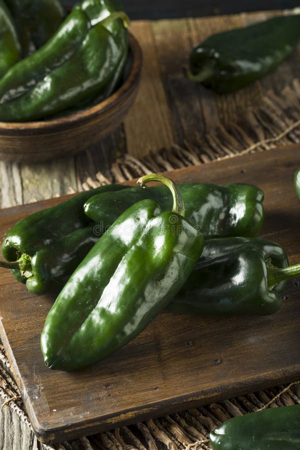 Poblano Peppers stock photo. Image of isolated, cooking - 5886204