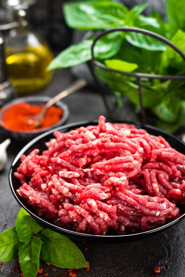 Raw Ground Beef Meat. Fresh Minced Meat Stock Image - Image of closeup ... Raw Ground Beef Meat. Fresh Minced Meat Stock Image - Image of closeup ...