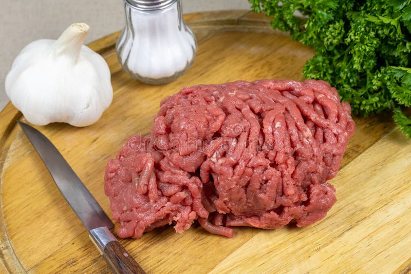 Raw ground beef stock photo. Image of meat, steak, fresh - 167325824