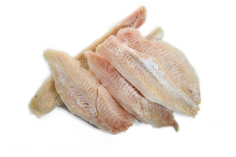 Raw Hake Fish Fillet Pieces. Stock Image - Image of catfish, fillet ...