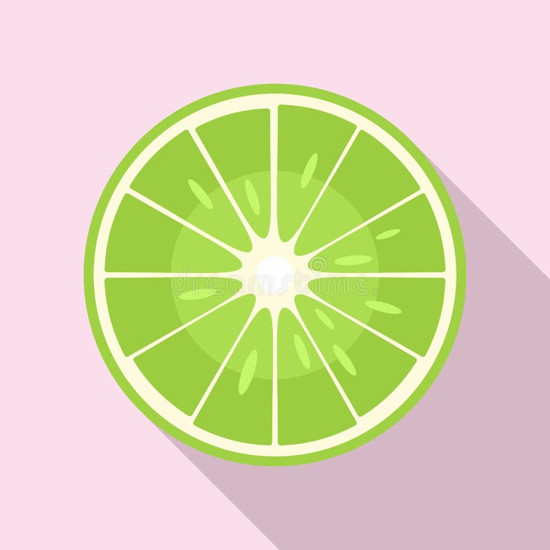 Lime Slice Icon, Outline Style Stock Vector - Illustration of design ...