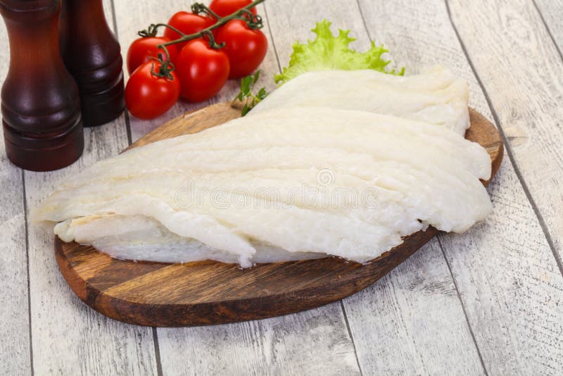 Raw halibut fillet stock image. Image of fresh, cooking - 180482909