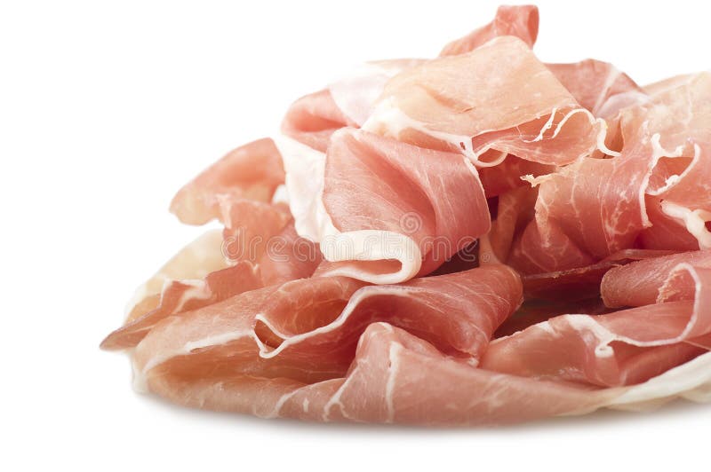 Raw ham leg sliced stock photo. Image of snack, lard - 85362694