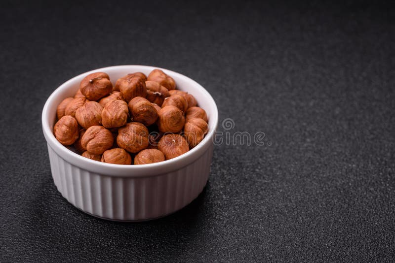 Raw Hazelnuts without Shells in a Bowl Stock Photo - Image of nutrient ...