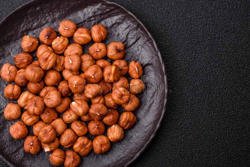 Raw Hazelnuts without Shells in a Bowl Stock Image - Image of peeled ...