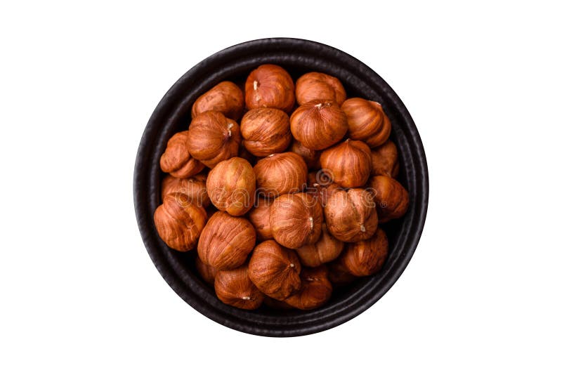 Raw Hazelnuts without Shells in a Bowl Stock Photo - Image of kernel ...