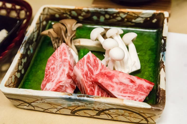 Raw Hida beef. stock photo. Image of cook, wagyu, beef - 66518650